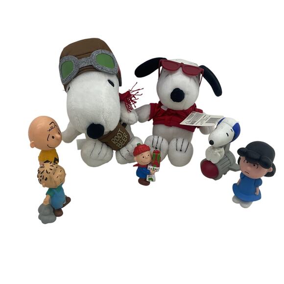 Peanuts | Toys | Mixed Peanuts Snoopy Charlie Brown Plush Dolls Red ...